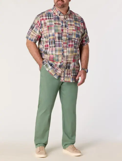 Vineyard Vines Big & Tall Madras Patchwork Plaid Sport Shirt
