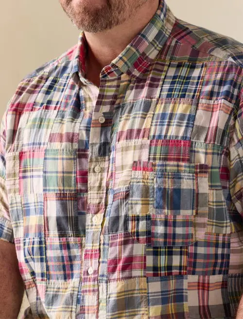 Vineyard Vines Big & Tall Madras Patchwork Plaid Sport Shirt