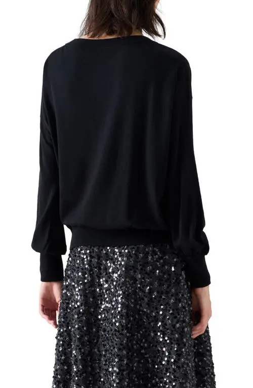 Akris Off The Shoulder Virgin Wool Sweater