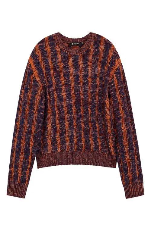 Desigual Cable Stitch Pullover