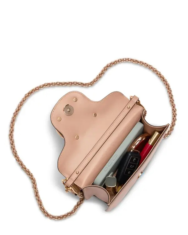 Valentino Garavani Loco Vlogo Leather Convertible Shoulder Bag