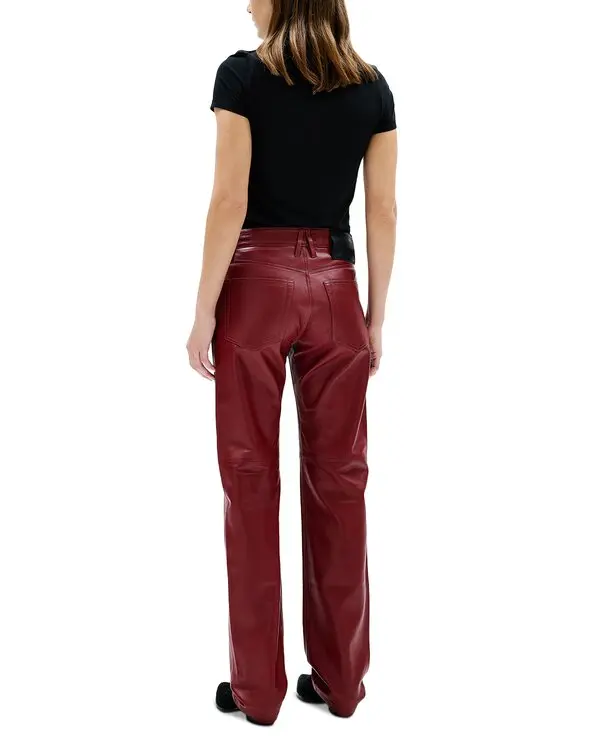 SLVRLAKE Chloe Leather Low Rise Jeans