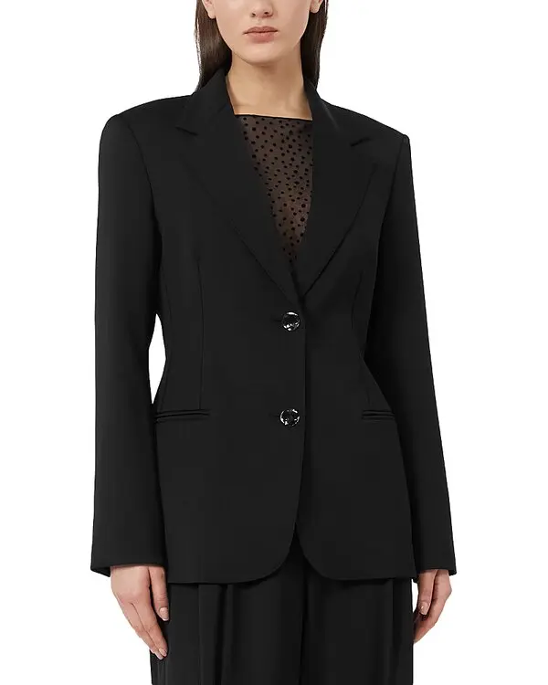 Max Mara Mstargenta Single Breasted Wool Blazer
