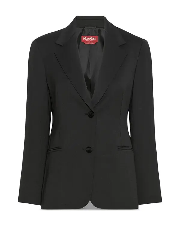 Max Mara Mstargenta Single Breasted Wool Blazer