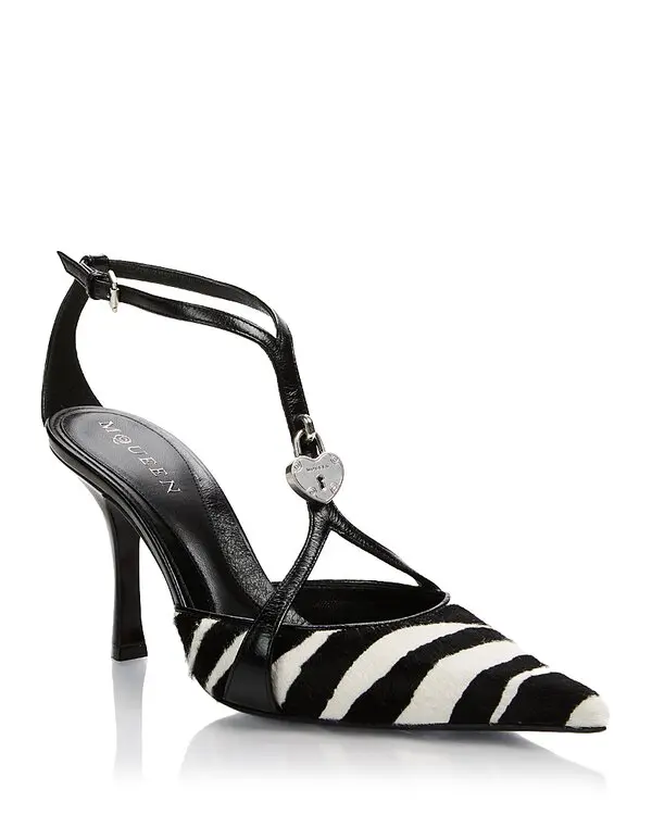 Alexander McQueen Locke Print Stilettos Pumps