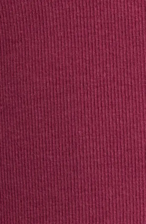 HELLO MOLLY Luxe Rib V-neck Button Top