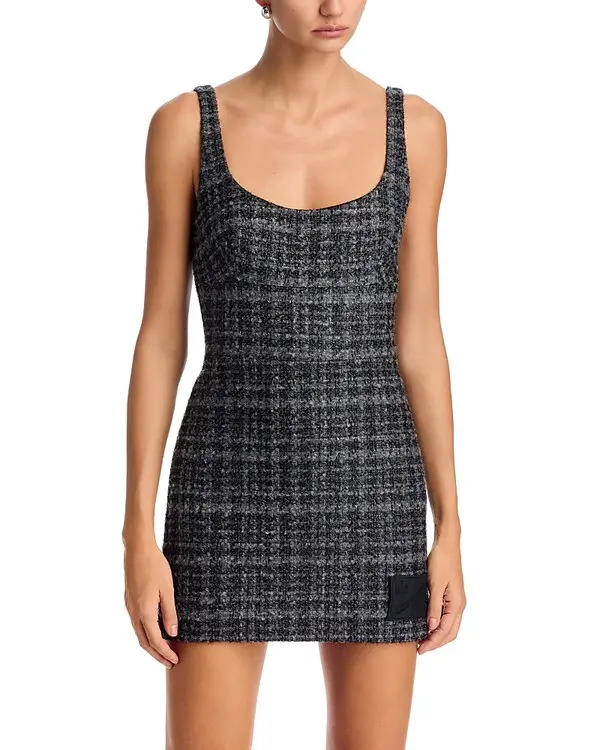 Alexander Wang Tweed Fitted Mini Dress