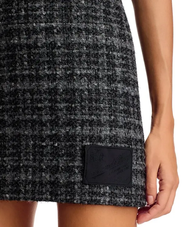 Alexander Wang Tweed Fitted Mini Dress