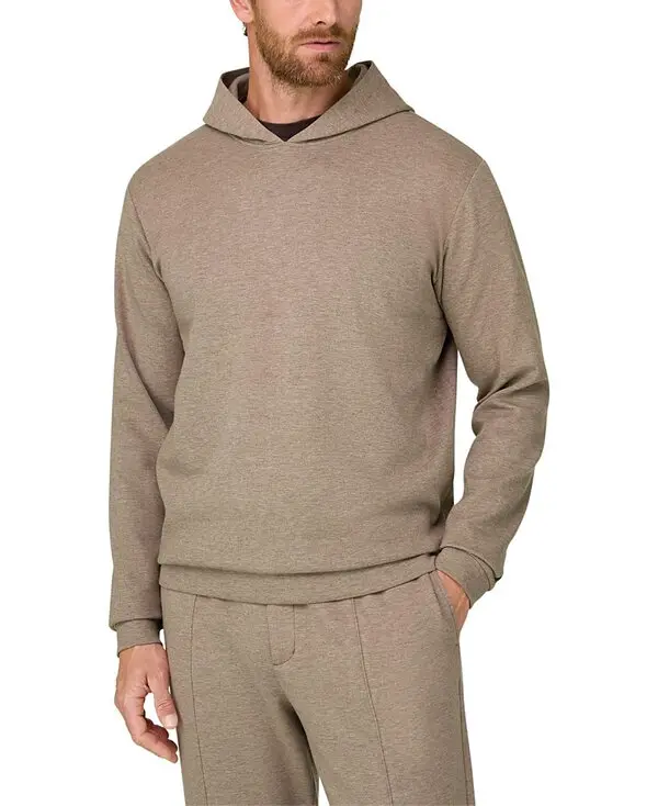 Boggi Milano Hoodie Cotton Blend Scuba Melange Sweatshirt