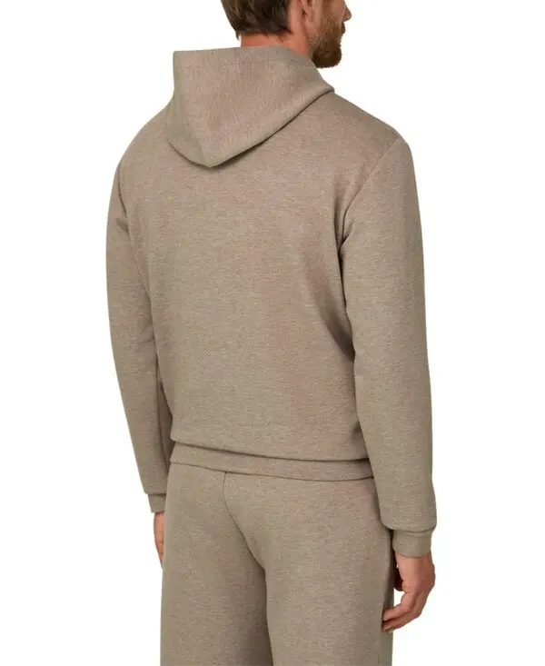 Boggi Milano Hoodie Cotton Blend Scuba Melange Sweatshirt