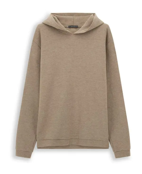 Boggi Milano Hoodie Cotton Blend Scuba Melange Sweatshirt