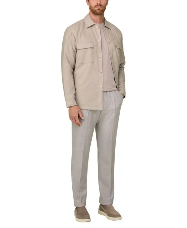Boggi Milano Padded Cotton Tencel Overshirt