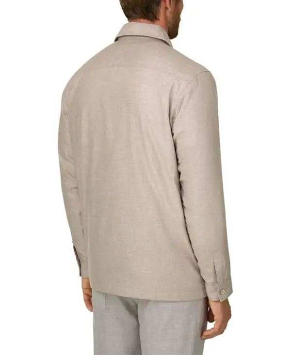 Boggi Milano Padded Cotton Tencel Overshirt