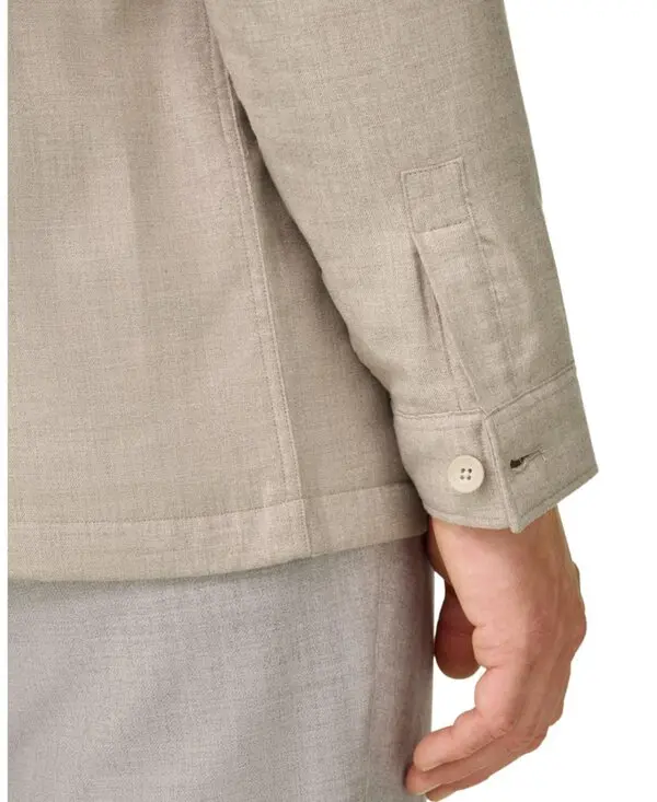 Boggi Milano Padded Cotton Tencel Overshirt