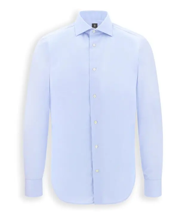 Boggi Milano Non-iron Cotton Dobby Slim Fit Shirt