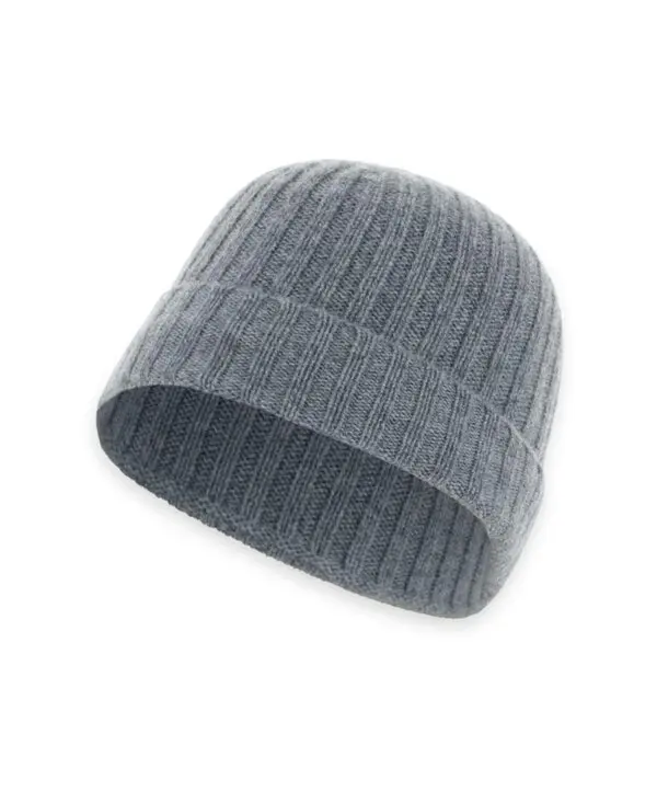 Boggi Milano Cashmere Beanie - Light Grey