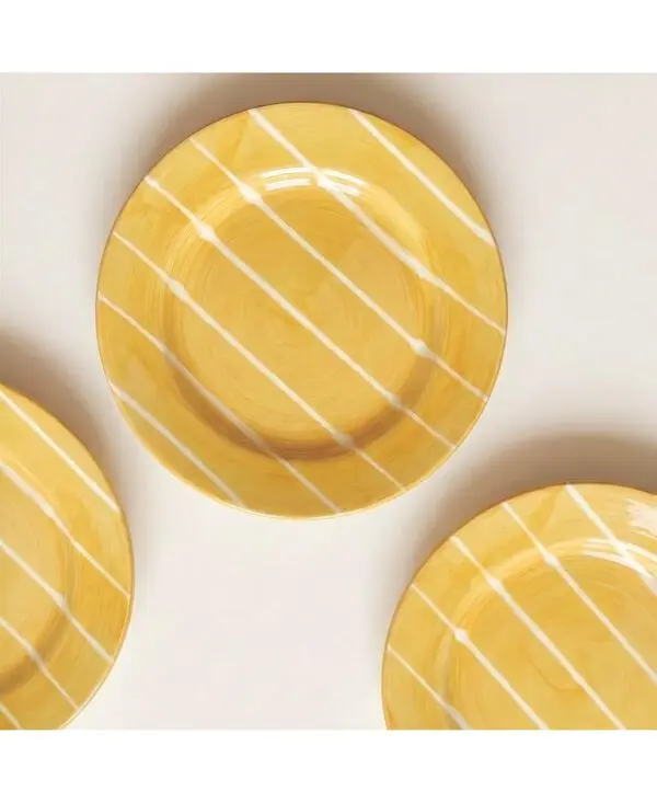 VALSA Salad Plate Set Of 4 - Pineapple