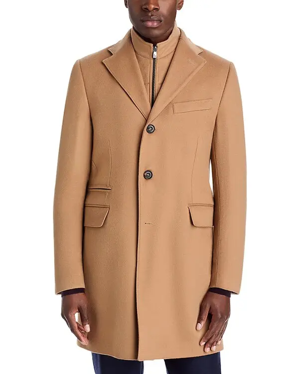 Corneliani Wool Id Overcoat & Removable Insert