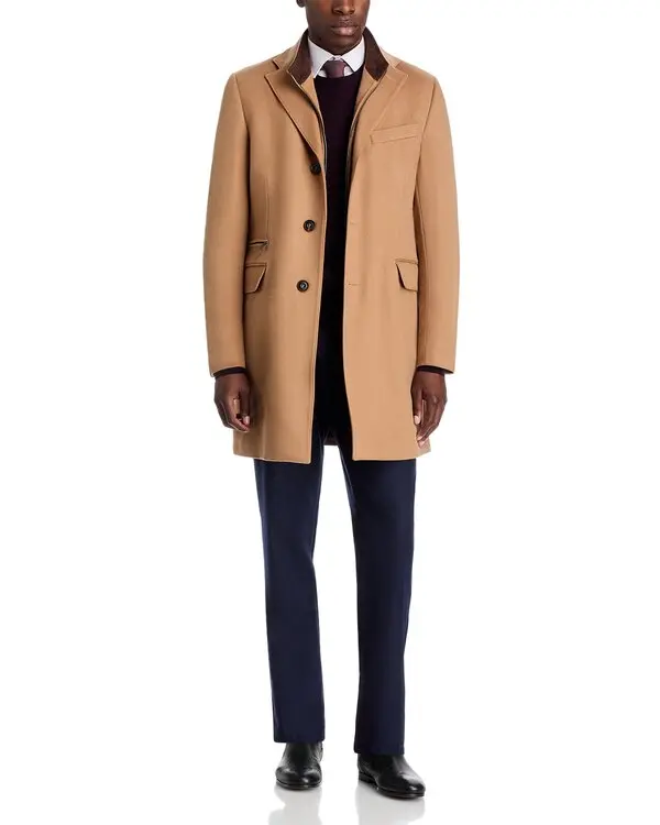 Corneliani Wool Id Overcoat & Removable Insert