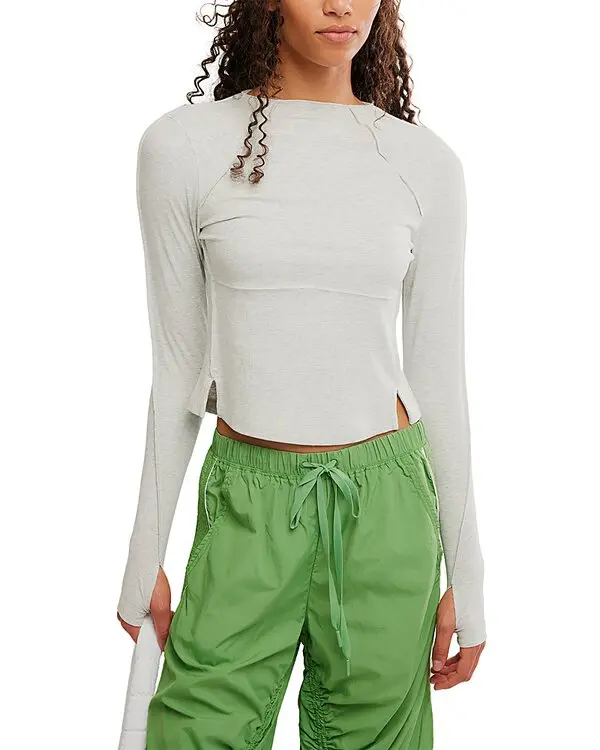 Free People Love Club Long Sleeve Tee