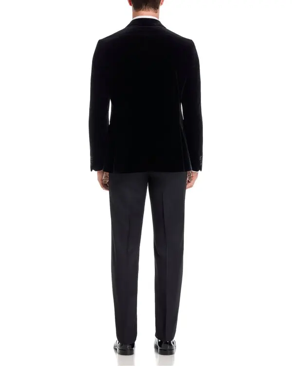 BOSS Hutson Velvet Slim Fit Dinner Jacket - Black