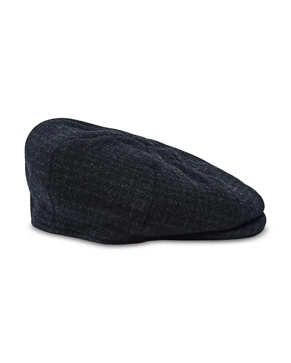 REISS Arbor Wool Houndstooth Newsboy Cap