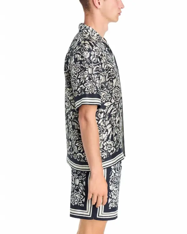 Simkhai Clarke Silk Printed Skirt