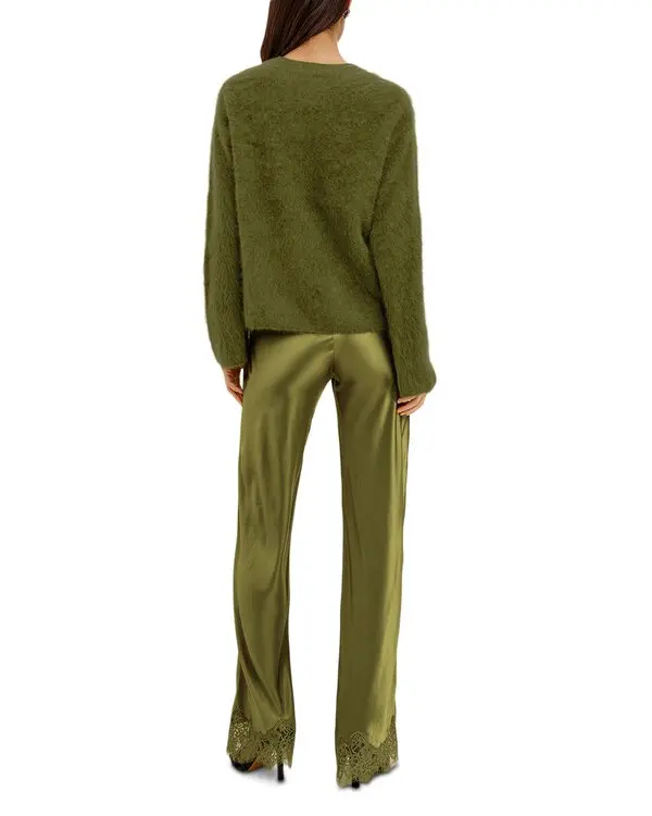 Rails Silvi Lace Hem Satin Pants