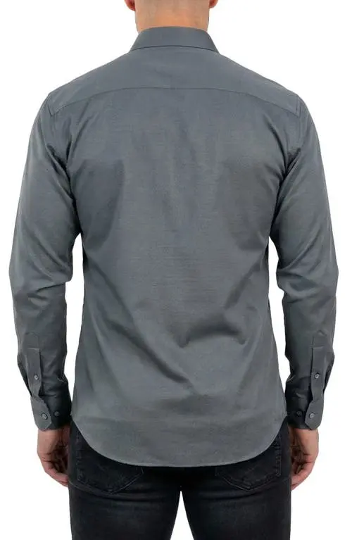 MACEOO Einstein Long Sleeve Stretch Dress Shirt