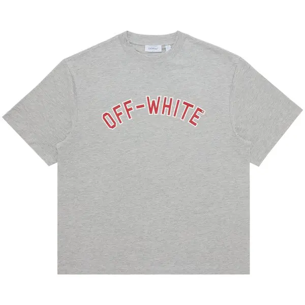 Off-White Fit Varsity Logo Jersey Short-sleeve Tee 'heather - Grey