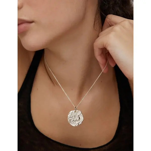 Monica Vinader Goddess Coin Sterling Pendant