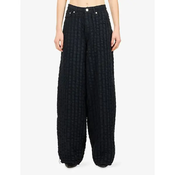 HAIKURE Bethany Bull Stripe Cotton-blend Jeans