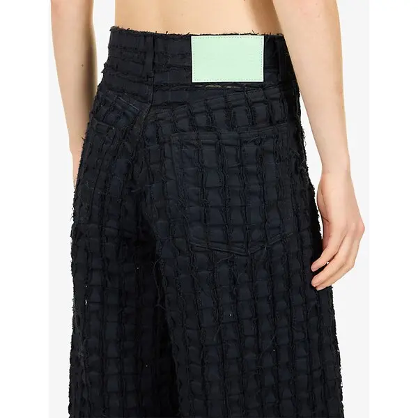 HAIKURE Bethany Bull Stripe Cotton-blend Jeans