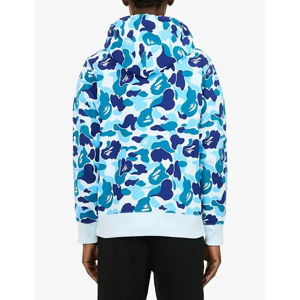 A BATHING APE Abc Camo College Pullover Cotton-jersey Hoody Xxl