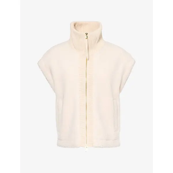 Varley Dominic Faux-shearling Gilet - Sandshell