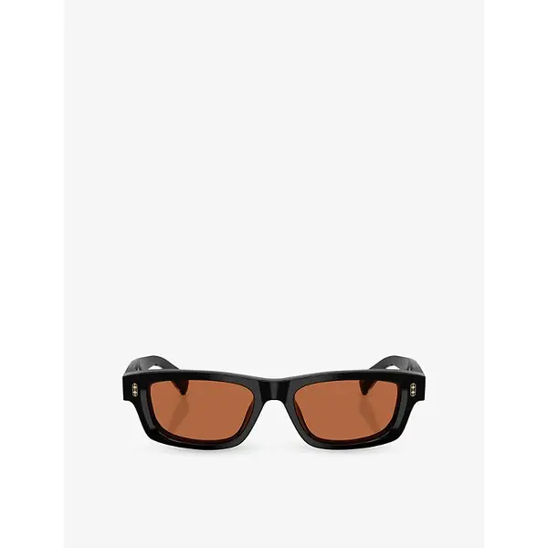 Brunello Cucinelli Bc4029s Rectangle-frame Acetate Sunglasses