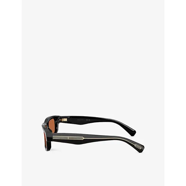Brunello Cucinelli Bc4029s Rectangle-frame Acetate Sunglasses