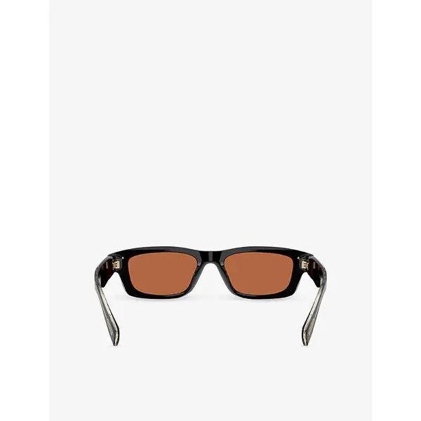 Brunello Cucinelli Bc4029s Rectangle-frame Acetate Sunglasses