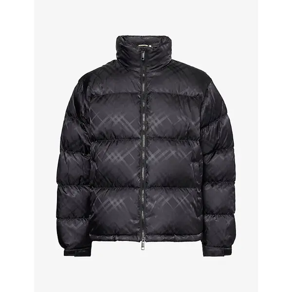 Burberry Check Highlands Nylon Puffer Jacket