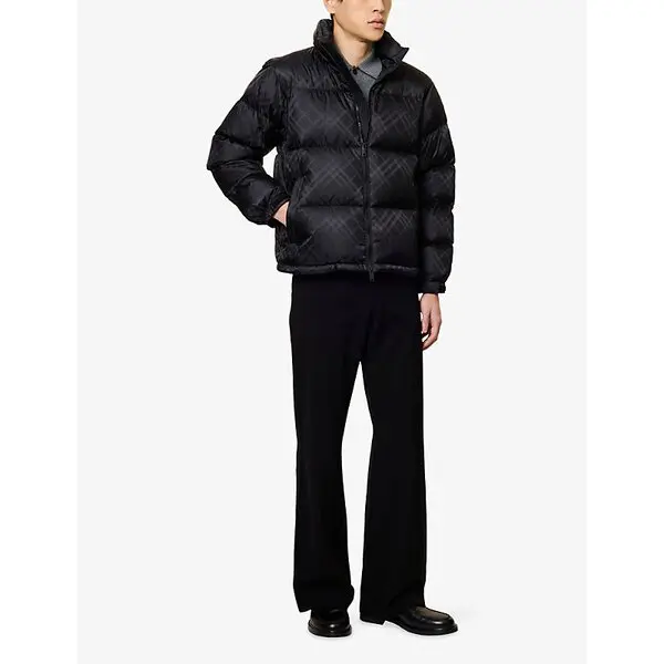 Burberry Check Highlands Nylon Puffer Jacket