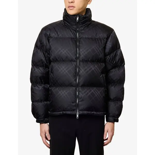 Burberry Check Highlands Nylon Puffer Jacket