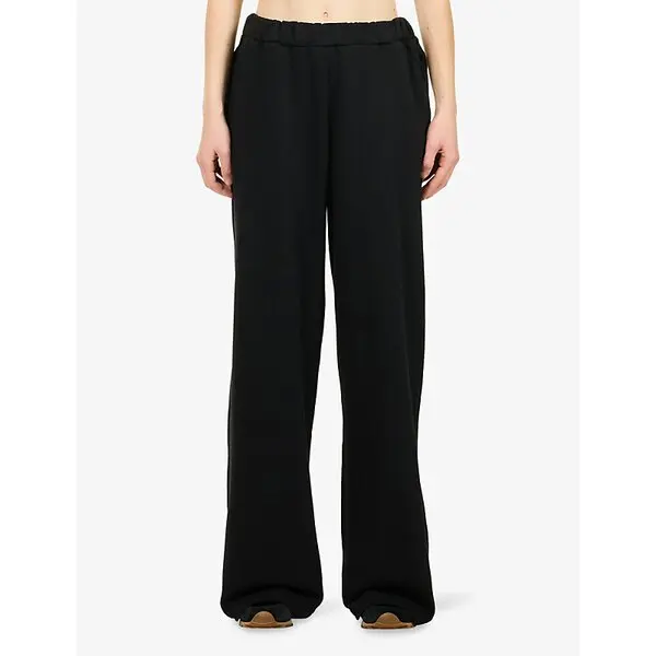 4TH & RECKLESS Marigold Wide-leg Cotton-jersey Jogging Bottoms