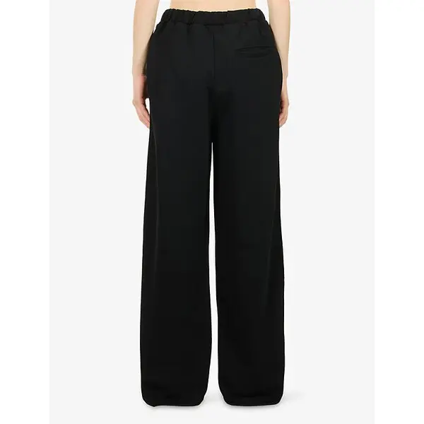 4TH & RECKLESS Marigold Wide-leg Cotton-jersey Jogging Bottoms