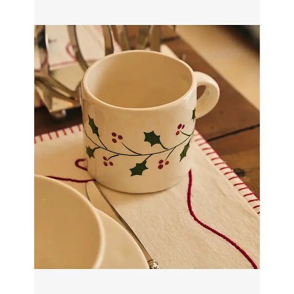 ANNA + NINA Holly Earthenware Mug