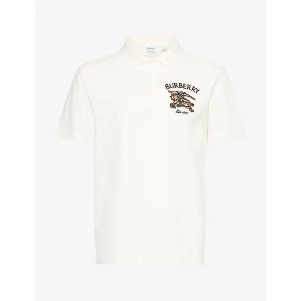 Burberry Classic-fit Knight Check Cotton Polo Shirt