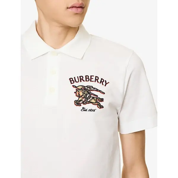 Burberry Classic-fit Knight Check Cotton Polo Shirt