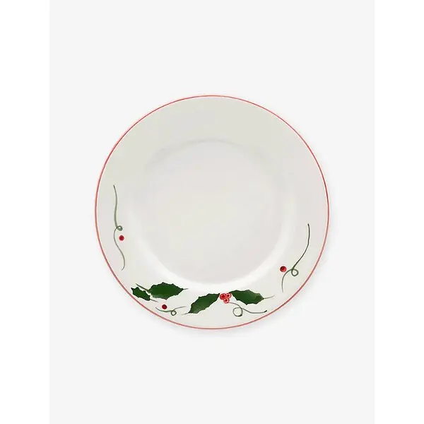 ANNA + NINA Holly Earthenware Breakfast Plate