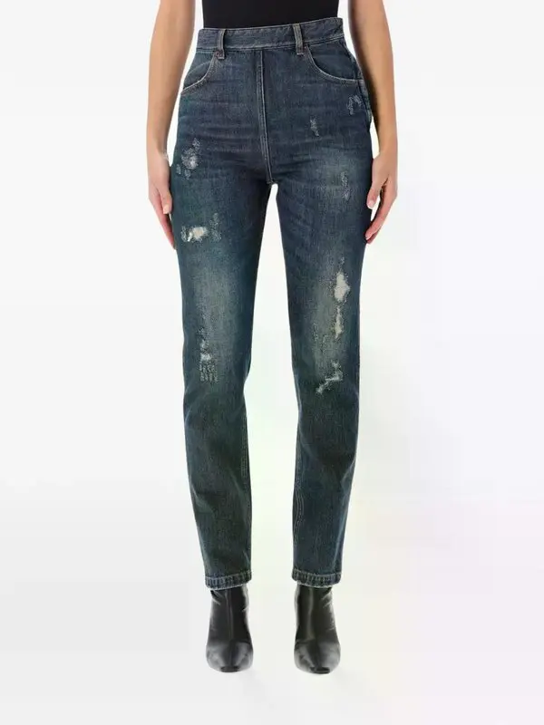 MAISON MARGIELA Distressed Slim-fit Jeans - Blue