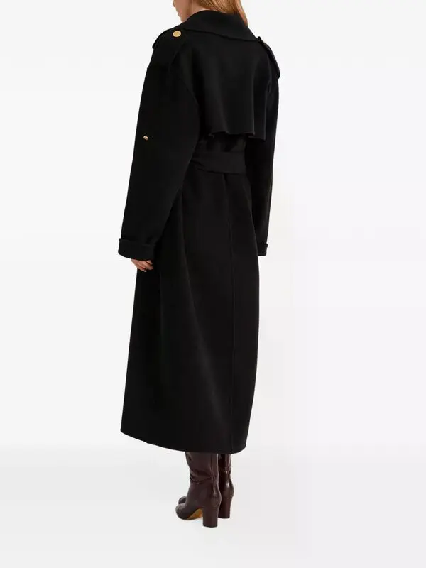 Alberta Ferretti Double-breasted Belted Coat