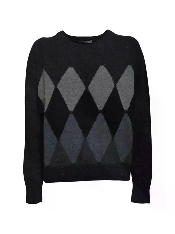 BALLANTYNE Argyle-intarsia Sweater